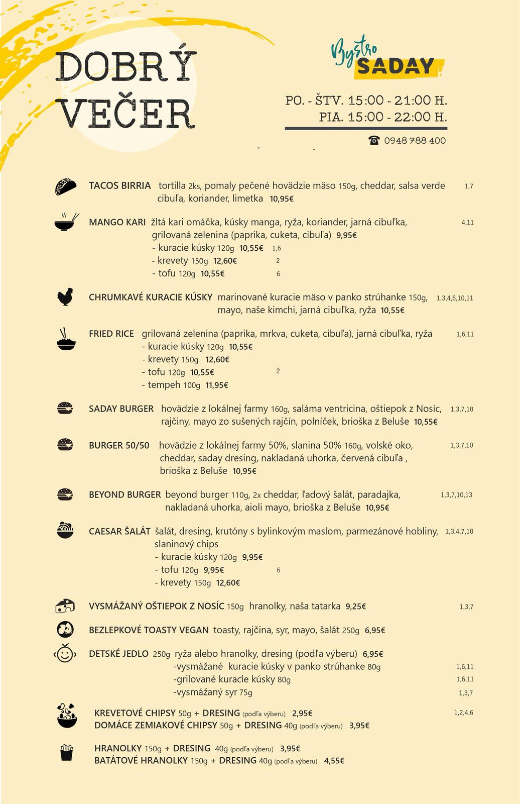 Saday Bystro - Reštaurácia Púchov